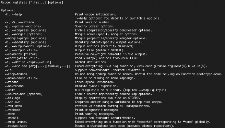 Minification / « Uglification » JS avec Uglify JS – Loquet.Dev